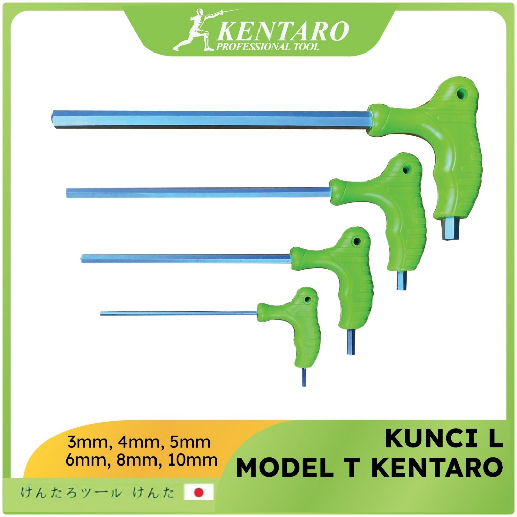 Jual KUNCI L MODEL T 6MM KENTARO JAPAN QUALITY PROFESSIONAL TOOL | Shopee Indonesia