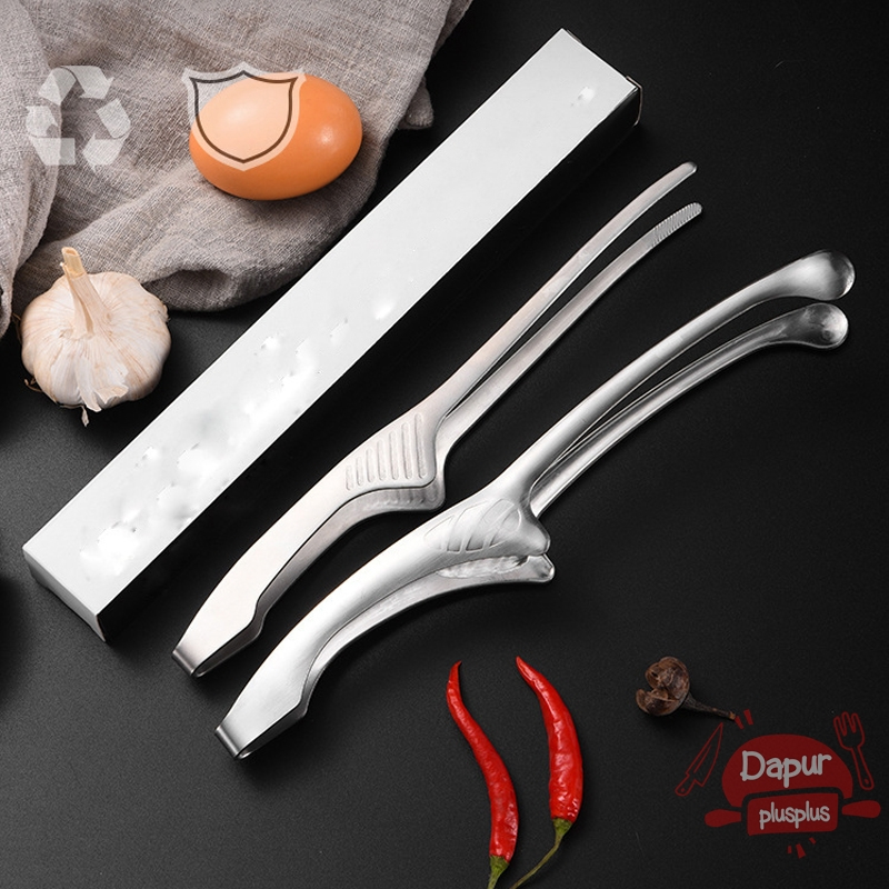Jual Jepitan Daging BBQ Curve Stainless Steel | Capitan Daging Pipih ...