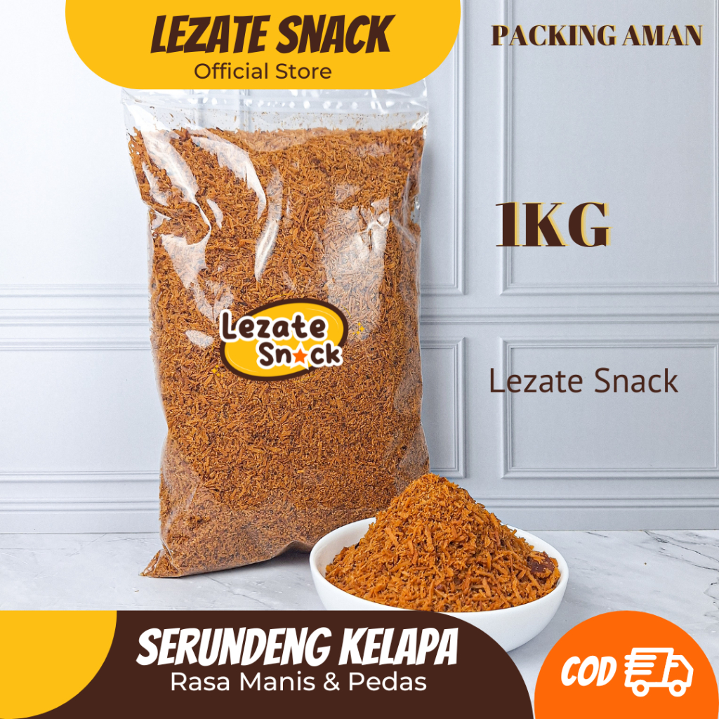 Jual Serundeng Kelapa Kiloan 1KG Murah Renyah Rasa Manis Pedas Khas ...