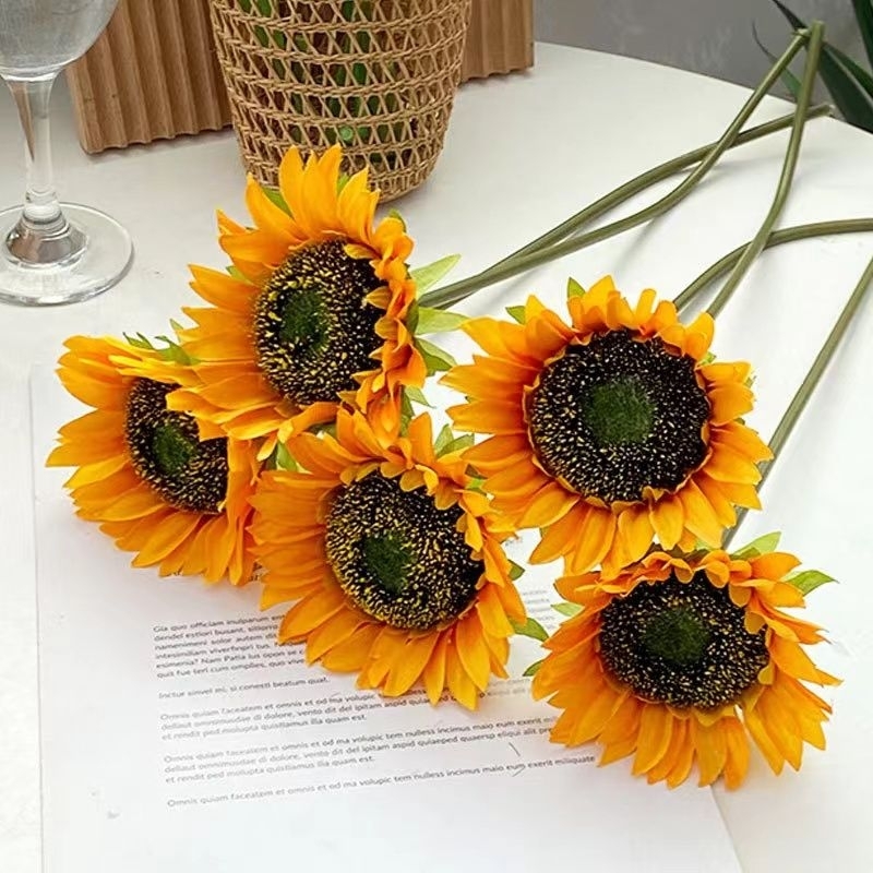 Jual BUNGA MATAHARI SUN FLOWER ARTIFICIAL PER TANGKAI || SUNFLOWER ...