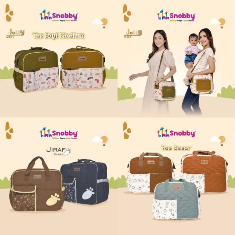Jual Snobby - Tas Bayi Premium Besar / Medium / Kecil Saku Print Jiraf ...