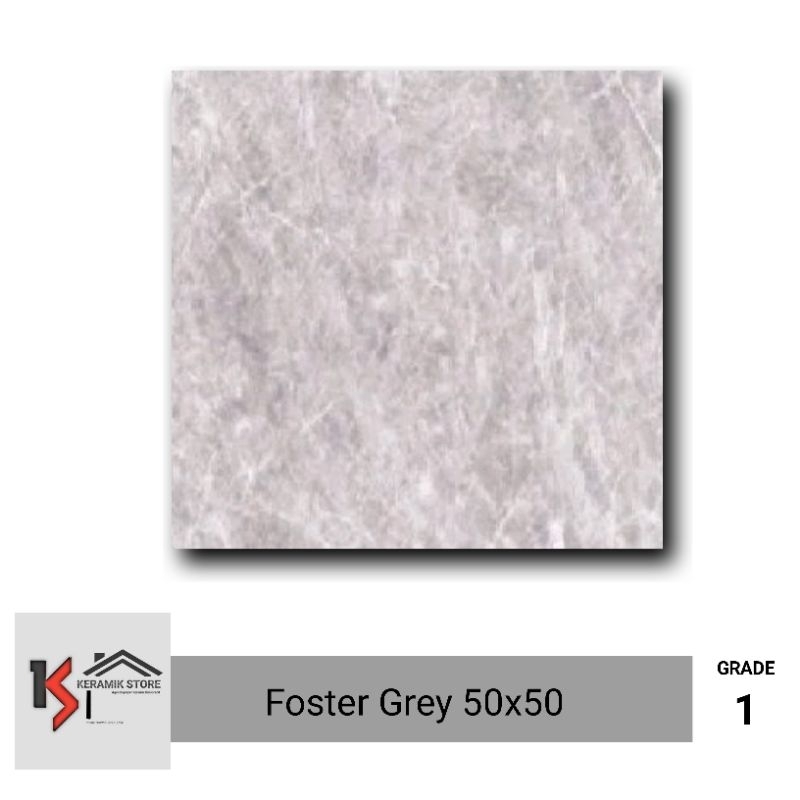 Jual Keramik Lantai (Glossy ) 50x50 Cream n Abu Motif/ Keramik 50x50 ...