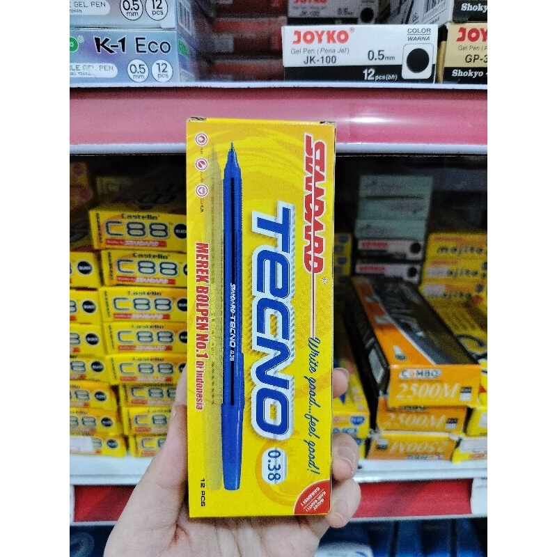 Jual Pena Standard Tecno Biru 0.38 ( Biru ) | Shopee Indonesia