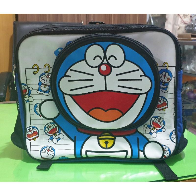 Jual Tas sekolah / jalan2 Doraemon Besar 3 in 1 (slempang, ransel ...