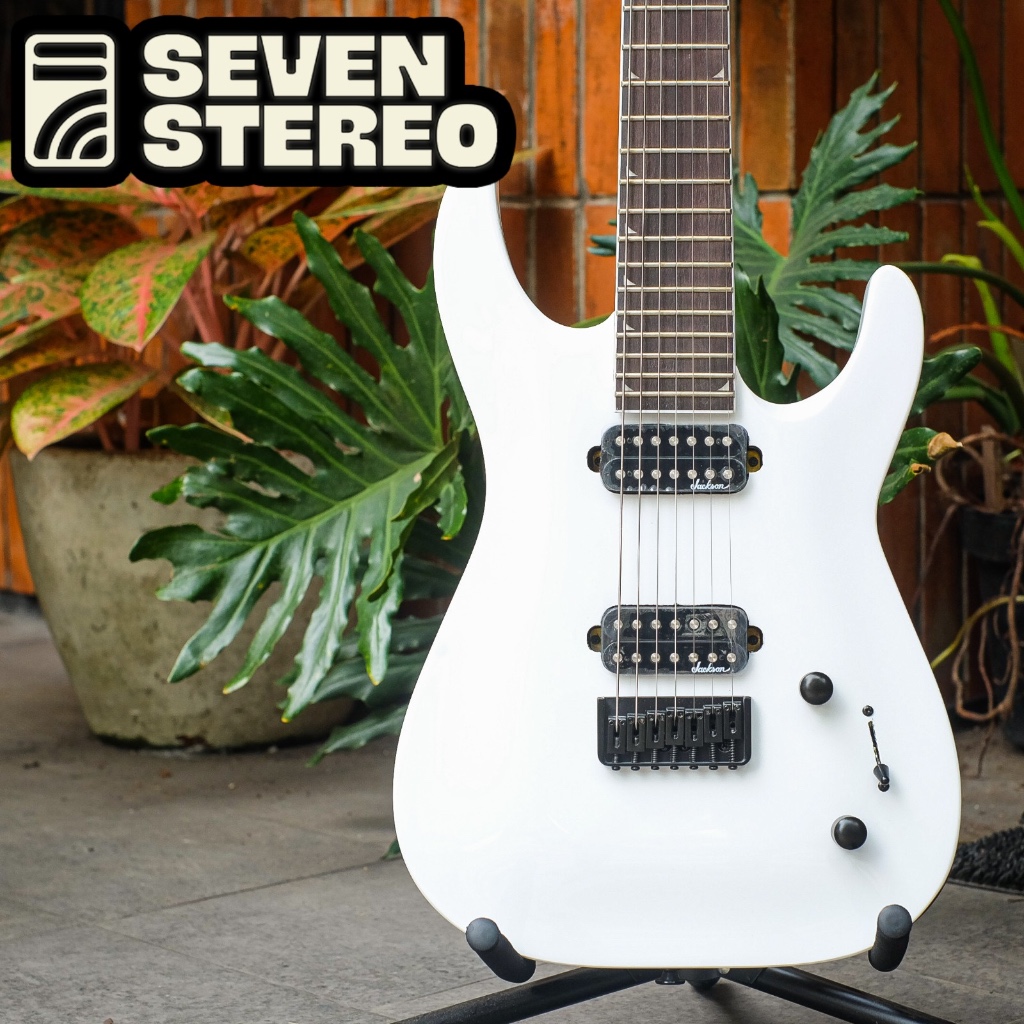 Jual Jackson Dinky JS32-7 DKA Amaranth FB Snow White 7 String Guitar ...