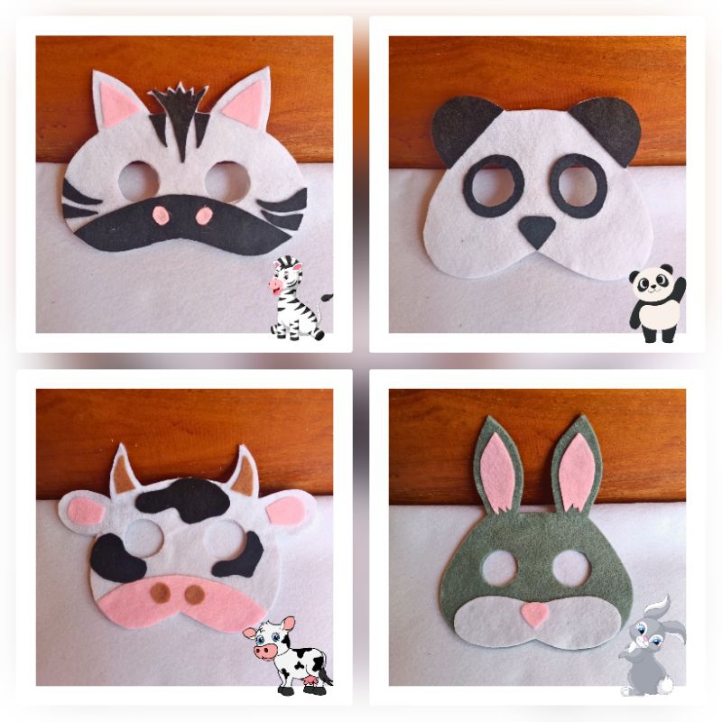Jual (BISA REQUEST) Topeng Binatang Flanel Anak dan Dewasa | Shopee ...