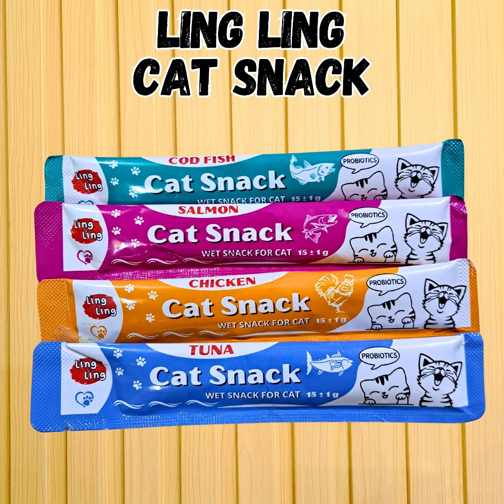Jual Ling Ling Cat Snack Kucing / Cemilan Kucing Snack Ling Ling 15gr | Shopee Indonesia