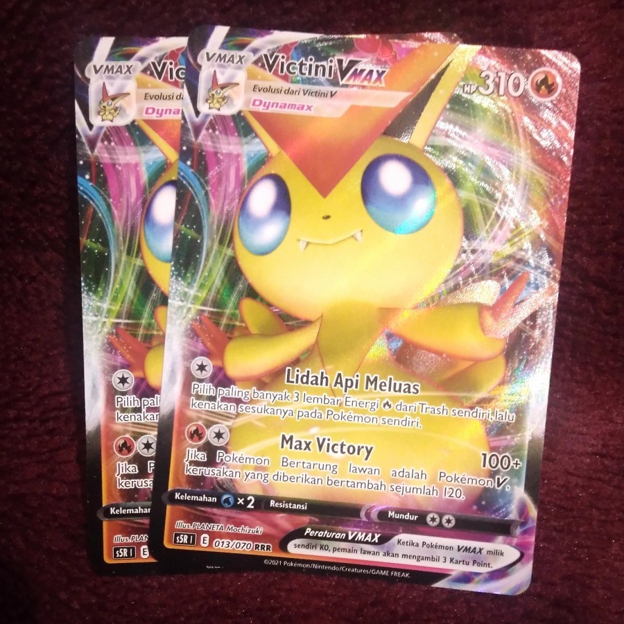 Jual Victini VMAX v max RRR - Pokemon TCG Indonesia foil holo | Shopee Indonesia