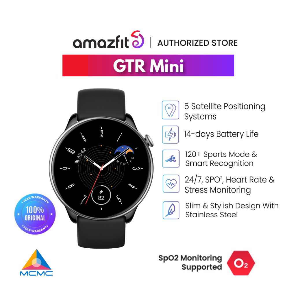 Jual Amazfit GTR Mini 43mm Smart Watch for Women and Men, with Accurate ...