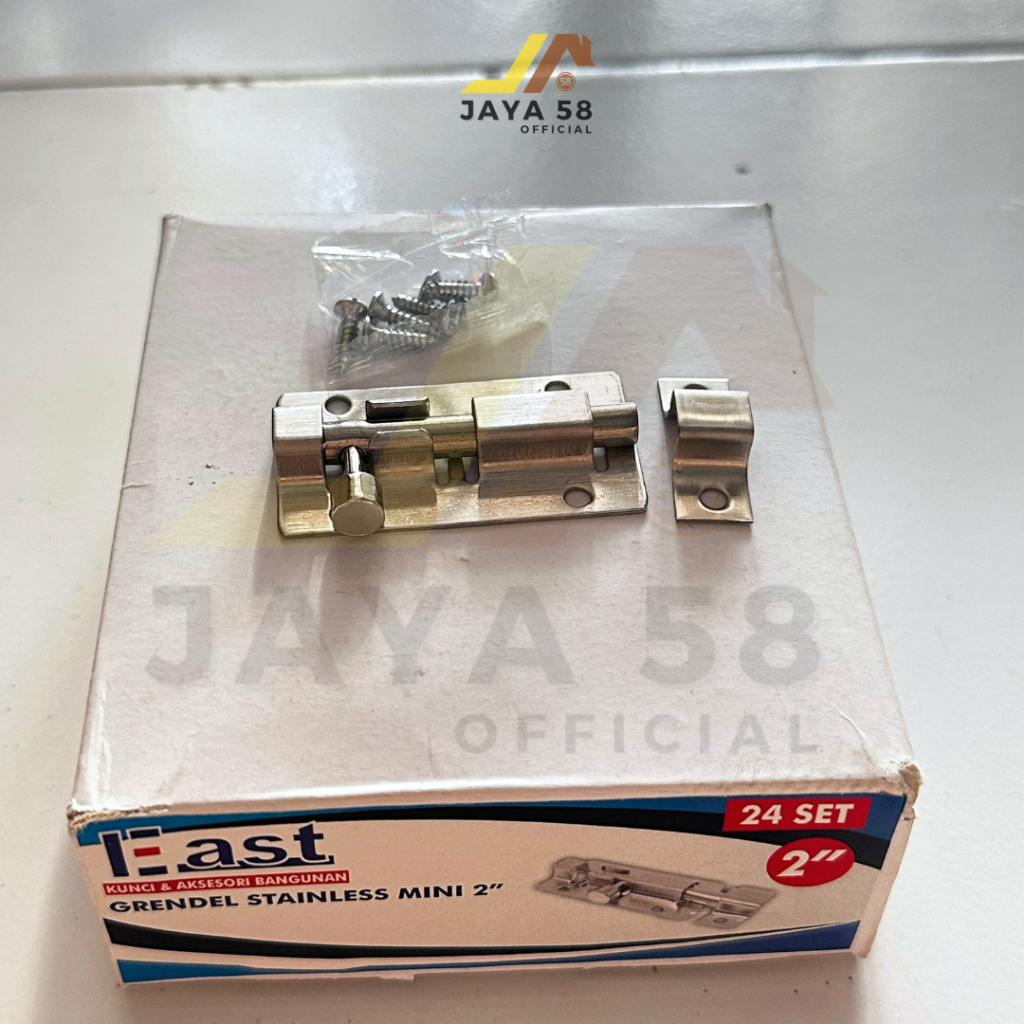 Jual [24 set] Gerendel Pintu Jendela Stainless Kunci Slot Grendel ...