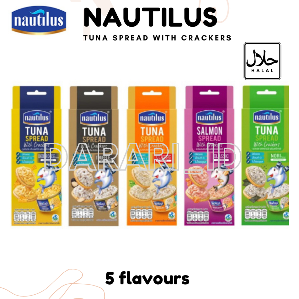 Jual NAUTILUS TUNA CRACKER TUNA KALENG SNACK THAILAND HALAL | Shopee ...