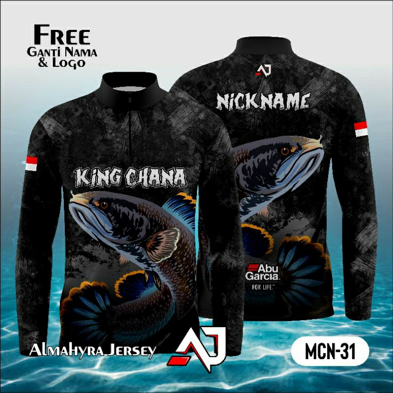 Jual Baju Mancing / Jersey Mancing KING CHANA / Kaos Fishing Mania Club ...