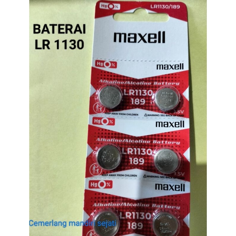 Jual BATERAI LR 1130/ 189/ ALKALINE BATTERY 1,5 V (CMS) | Shopee Indonesia