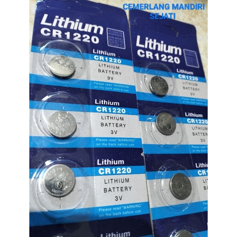Jual BATERAI CR1220 LITHIUM CR 1220 / 3V / BATRAI / CR1220 (CMS) | Shopee Indonesia