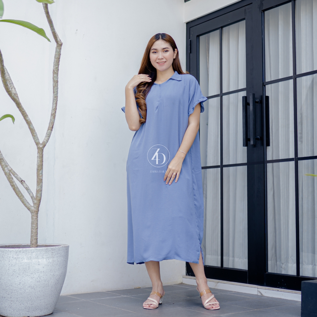 Jual ZAHRA DAILY | Daster Kania Model Terbaru Simple Kekinian Crinkle ...