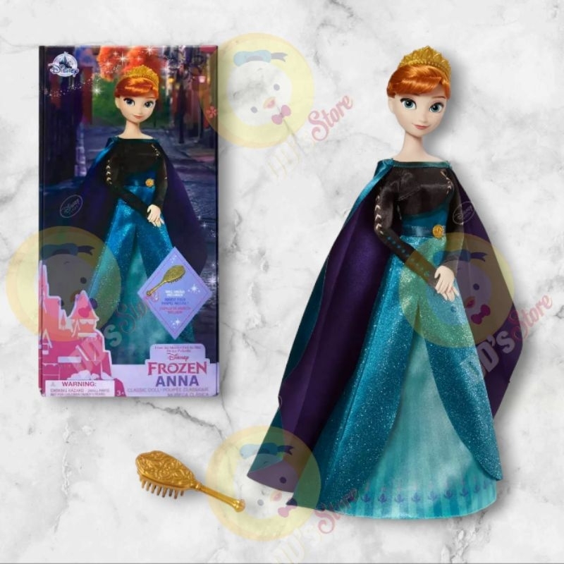 Jual Classic Doll Princess Anna Frozen 2 Original Disney Store | Shopee ...