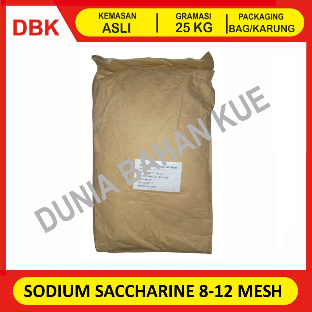 Jual SODIUM SACCHARINE 8-12 MESH SAKARIN - 1 BAG 25 KG / PEMANIS 300 ...