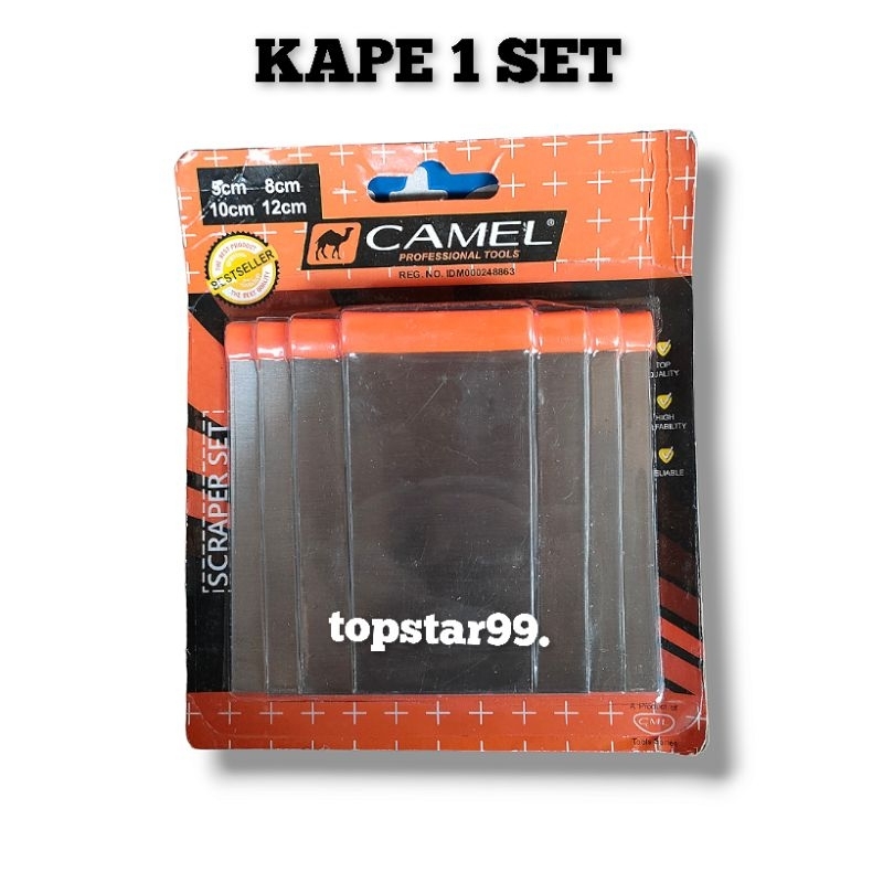 Jual Kape Set 4Pcs Ukuran Camel Scraper Gypsum Gipsum Dempul Skrap 4 ...