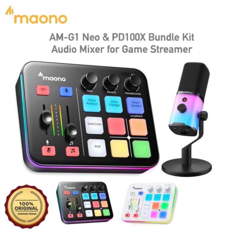 Jual Maono MaonoCaster AM-G1 Neo / G1 Neo Soundcard Audio Mixer for Game Streamer | Shopee Indonesia