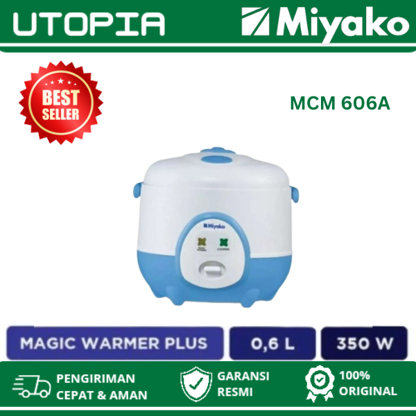 Jual Miyako Rice Cooker MCM-606A / Magic Com 0,63 L | Shopee Indonesia