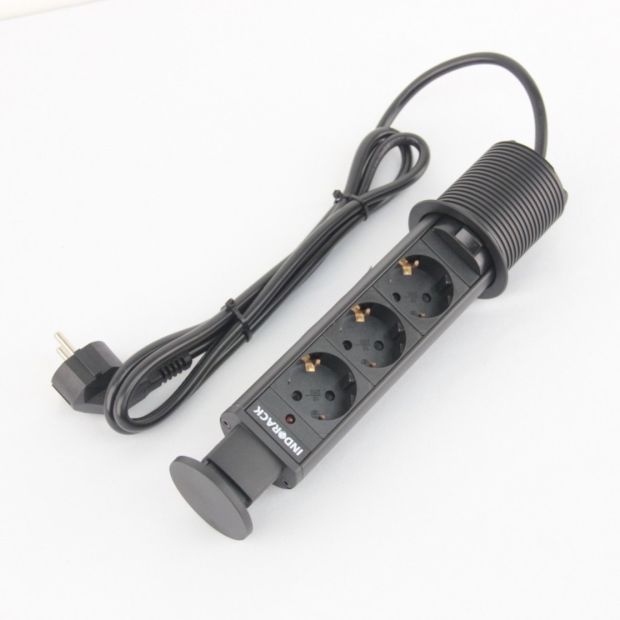 Jual P03 DESKTOP PDU PULL POP UP INDORACK 3 OUTLET | Shopee Indonesia