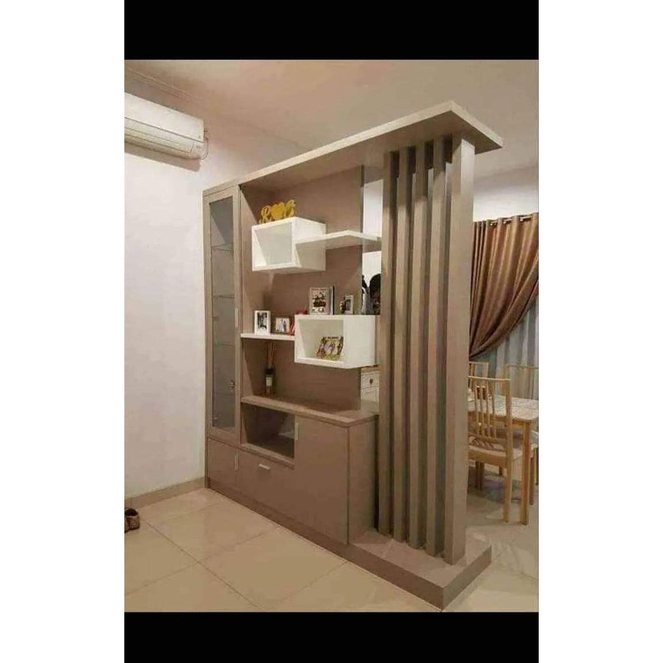 Jual RFJ030 LEMARI PEMBATAS RUANGAN LEMARI PARTISI BAHAN KAYU JATI ...
