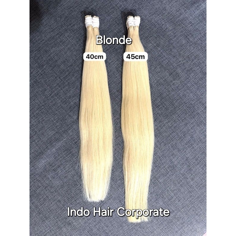 Jual HAIR EXTENSION/RAMBUT SAMBUNG ASLI BLONDE UKURAN 40 CM DAN 45 CM ...