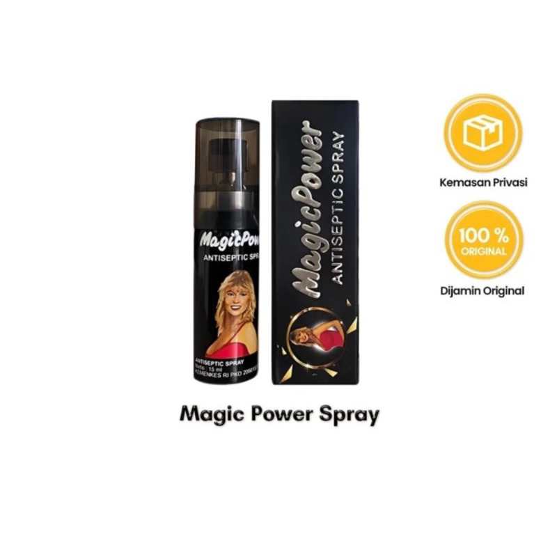 Jual Magic power antiseptic spray 15 ml ( spray penunjang performa pria ...