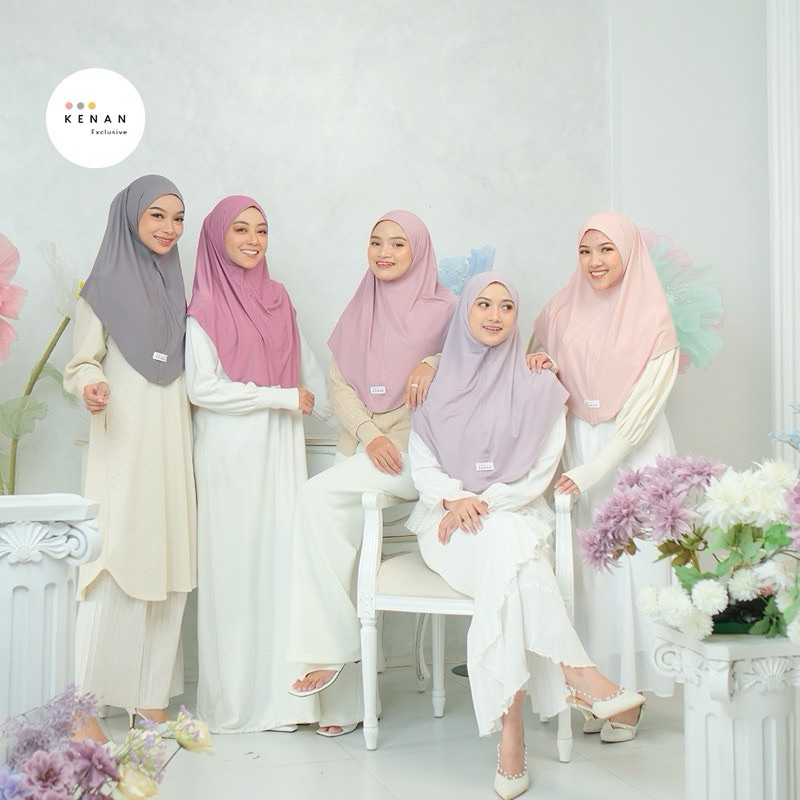 Jual (SALE) KENAN - Hijab Daily Instant Zameena Size L// Non pet ...