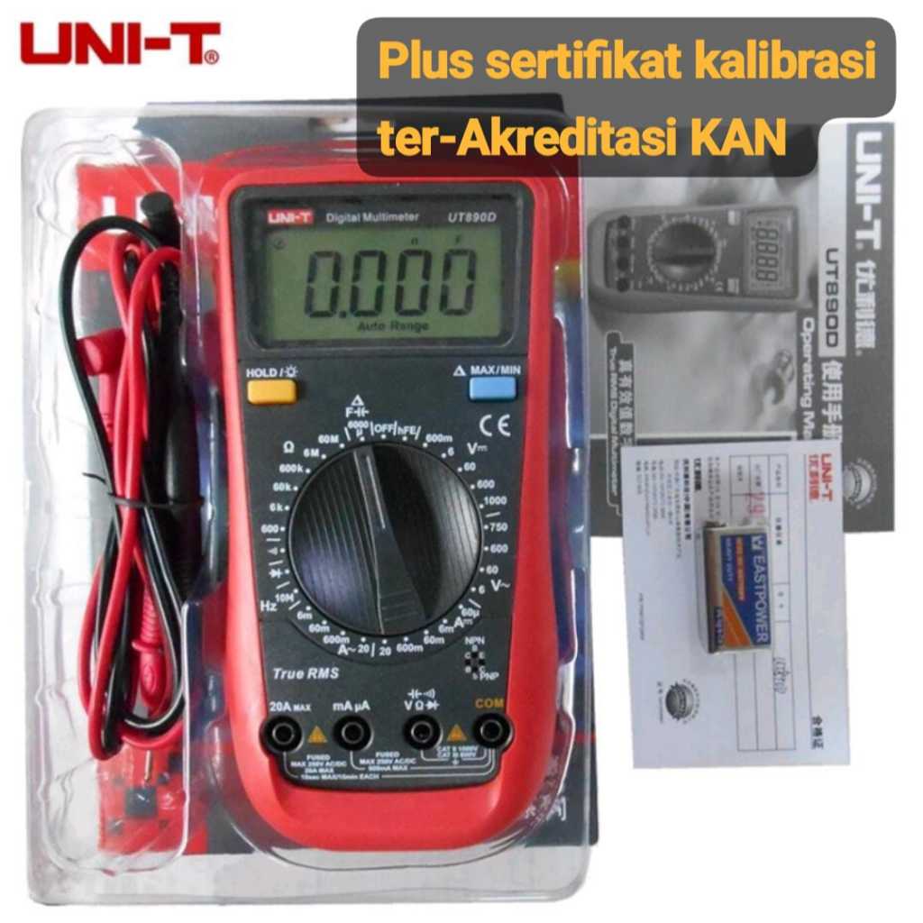 Jual UNI-T Digital Multimeter UT890 / UT890C / UT-890C+ Plus Sertifikat ...