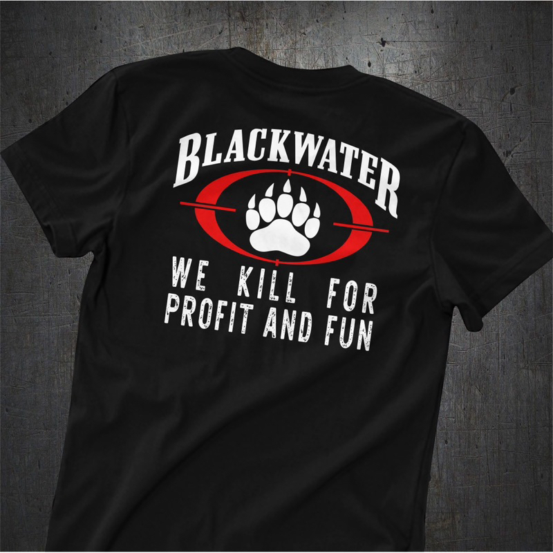 Jual Kaos Tactical| BLACKWATER | T-shirt Militer premium design ...