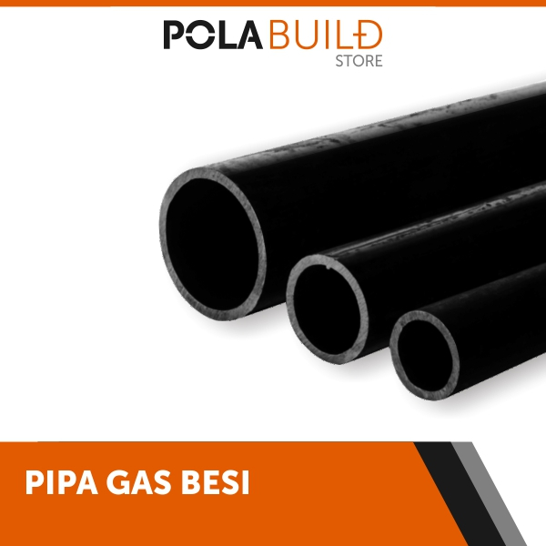 Jual Pola Build - Pipa Hitam Gas Besi Carbon Steel 6 Meter | Shopee ...