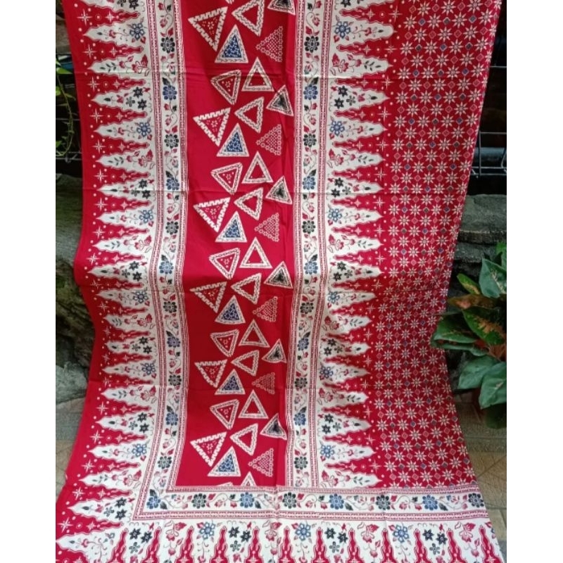 Jual Kain batik solo alusan encim truntum isen merah putih gading ...