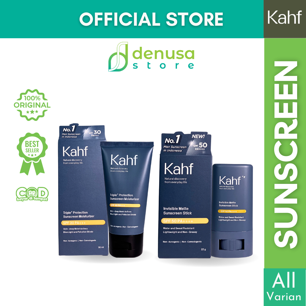 Jual KAHF Sunscreen Moisturizer Tabir Surya Invisible Matte Stick ...