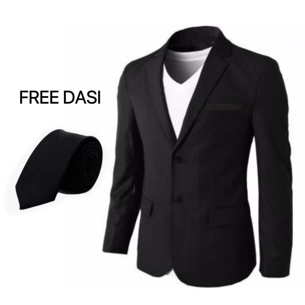 Jual Jas Blazer Pria Formal/Jas Pria Slimfit/Jas pernikahan/Jas Kantor/Jas Pria Wisuda Free Dasi ...