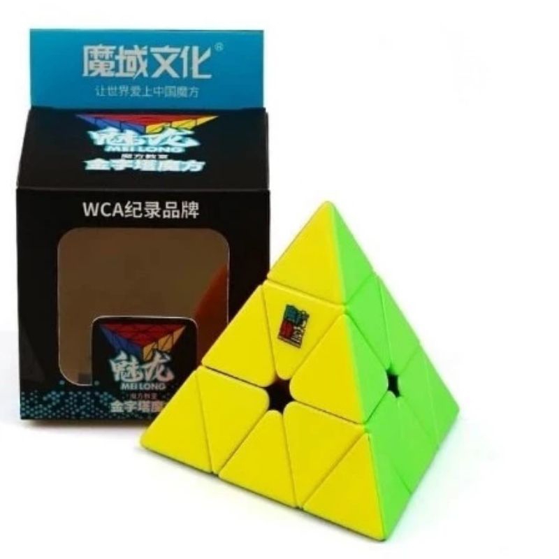 Jual Rubik Pyramix Pyramid Rubik Segitiga Stikerless Tanpa Stiker ...