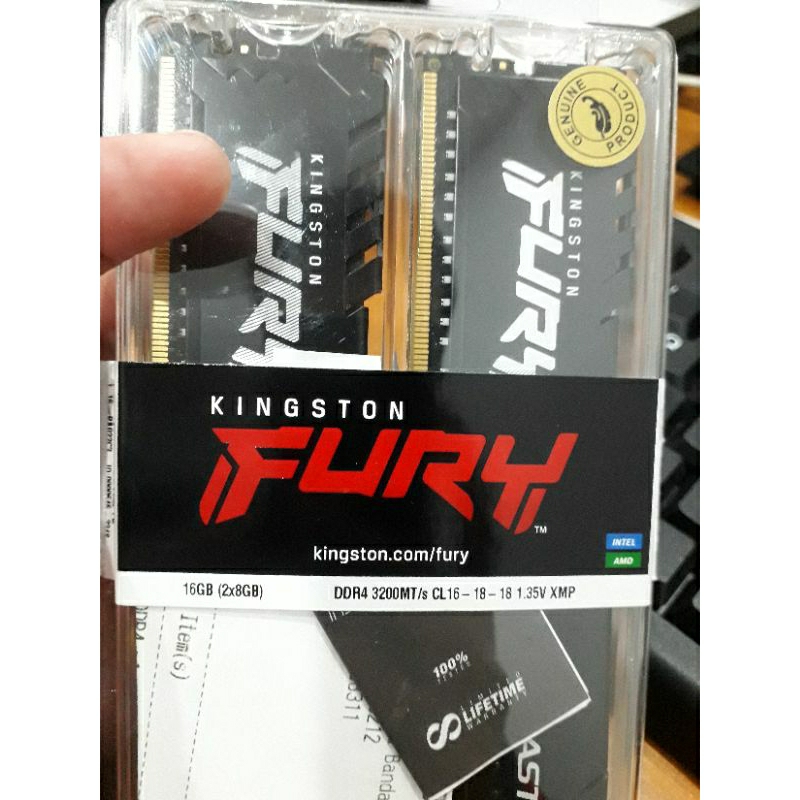 Jual Ram Ddr4 16Gb (8x2) 3200Mhz Fury Beast | Shopee Indonesia