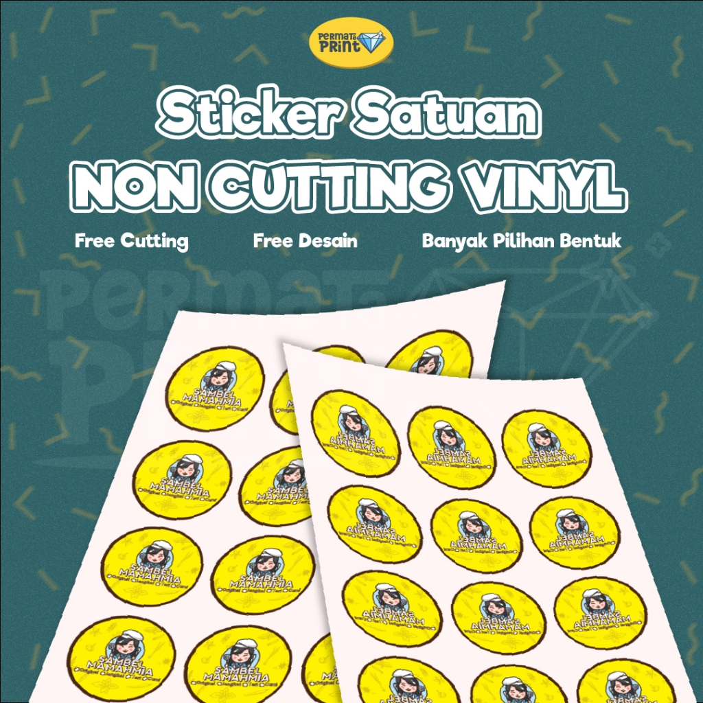 Jual [TANPA MIN. ORDER] Cetak Vinyl [ANTI AIR] Stiker Label Kemasan A3 ...