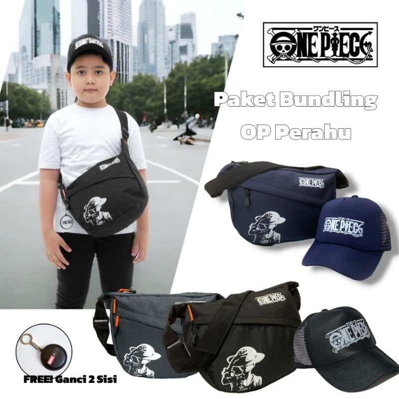 Jual Tas Selempang Anak Laki-Laki Sekolah ONEPIECE LUFFY Slempang Soren ...