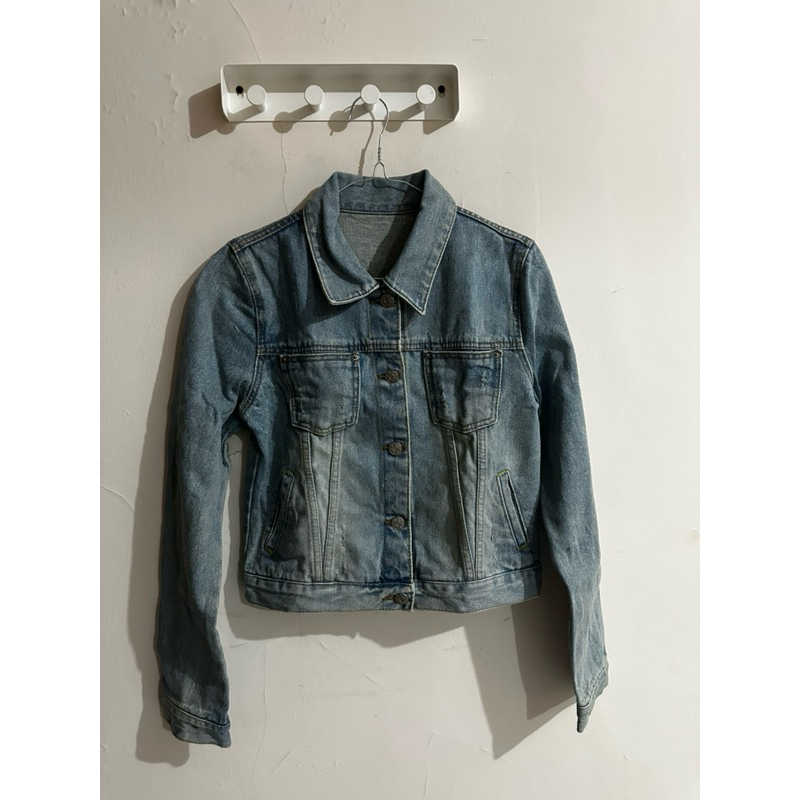 Jual Denim Jacket jaket denim washed jeans jacket washed denim jacket ...