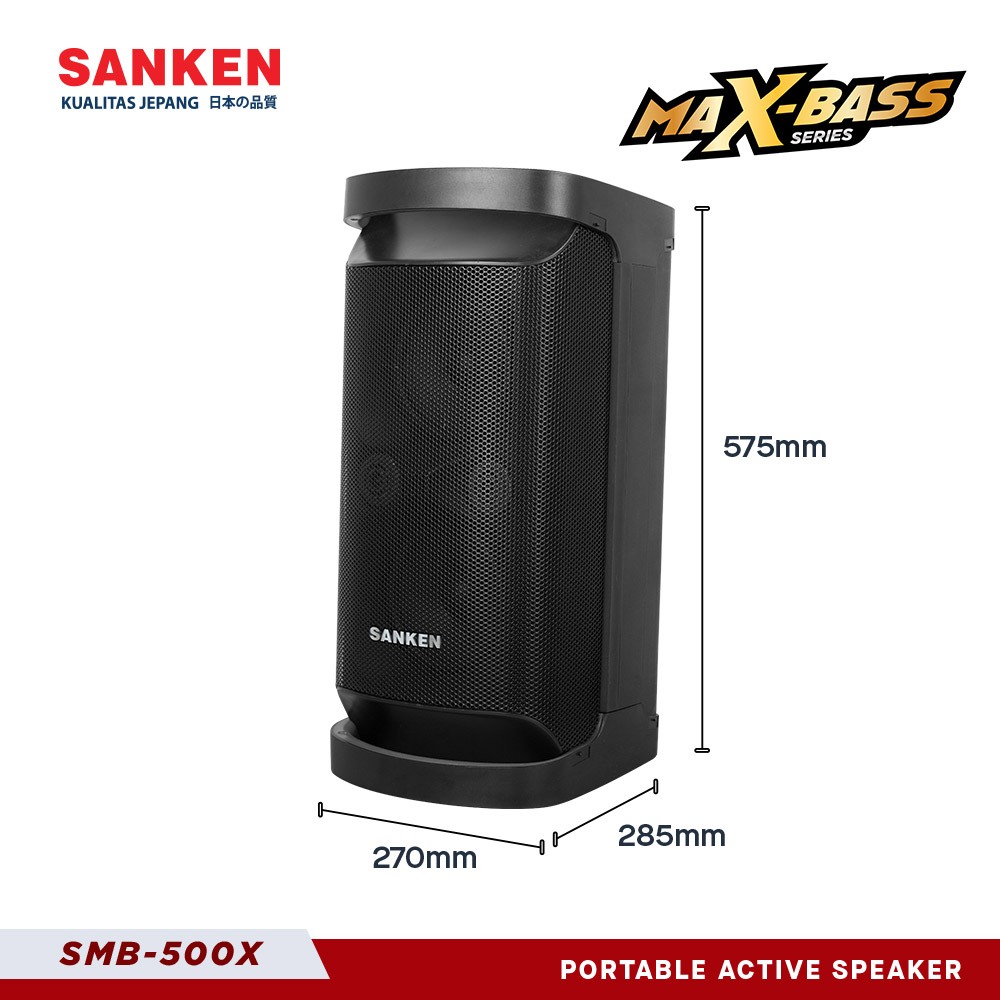 Jual Sanken Speaker Active Portable SMB-500X Max-Bass | Shopee Indonesia