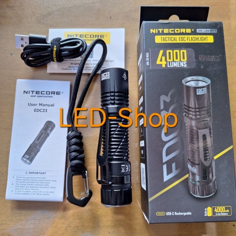 Jual Nitecore EDC33 4000 Lumens 450 Meters | Shopee Indonesia
