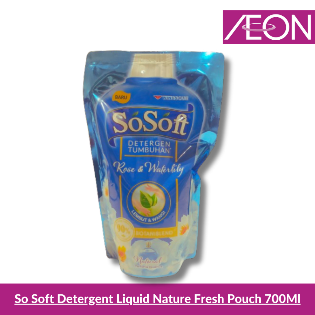Jual So Soft Detergent Liquid Nature Fresh Pouch 700Ml | Shopee Indonesia