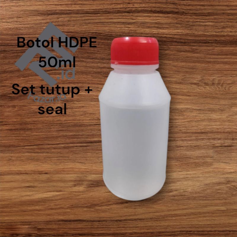 Jual Botol plastik HDPE 50ml/Botol Cuka/bibit/parfum/botol labor/botol ...