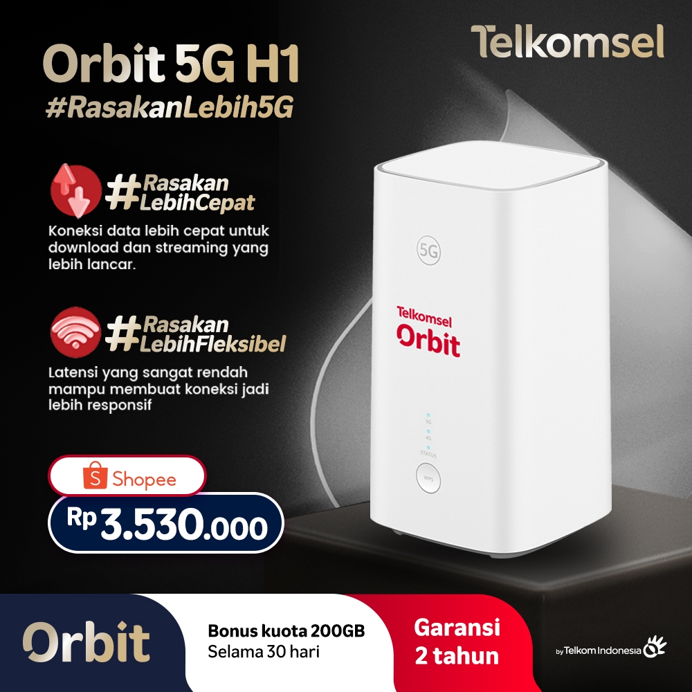 Jual TELKOMSEL ORBIT 5G H1 H155-381 HOME ROUTER MODEM WiFi 5G HIGH ...