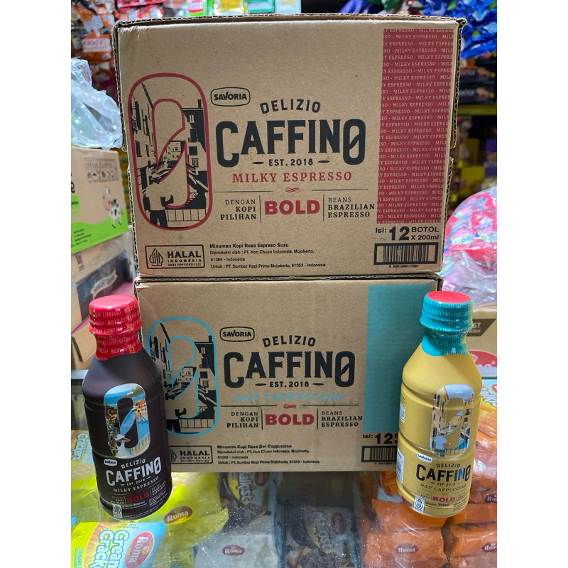 Jual CAFFINO MILKY ESPRESSO/OAT CAPPUCINO 200ML DUS ( 12 BOTOL ...