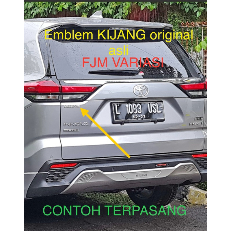 Jual EMBLEM MEREK TULISAN LOGO KIJANG TOYOTA KIJANG INNOVA ZENIX ...