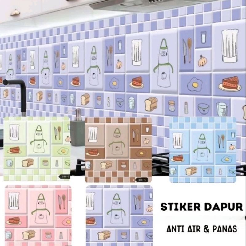 Jual STICKER DAPUR Anti Minyak/ Anti Panas/ Anti air Kitchen Set ...