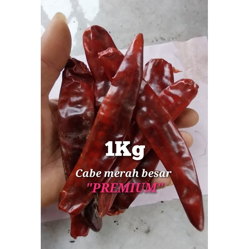 Jual 1Kg CABE MERAH BESAR KERING KUALITAS SUPER BAGUS (tidak pedas ...