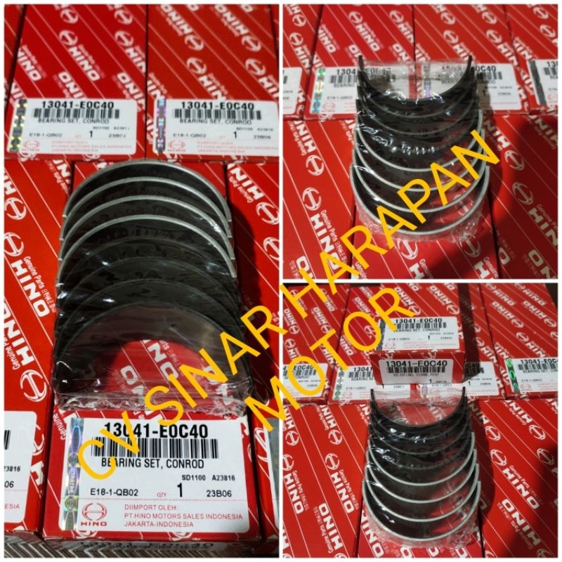 Jual BEARING SET CONROD HINO KOBELCO SK200-8 13041-E0C40 METAL JALAN ...
